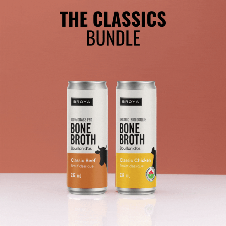 Canadian Made 100% Grass Fed Beef And Organic Chicken Bone Broth