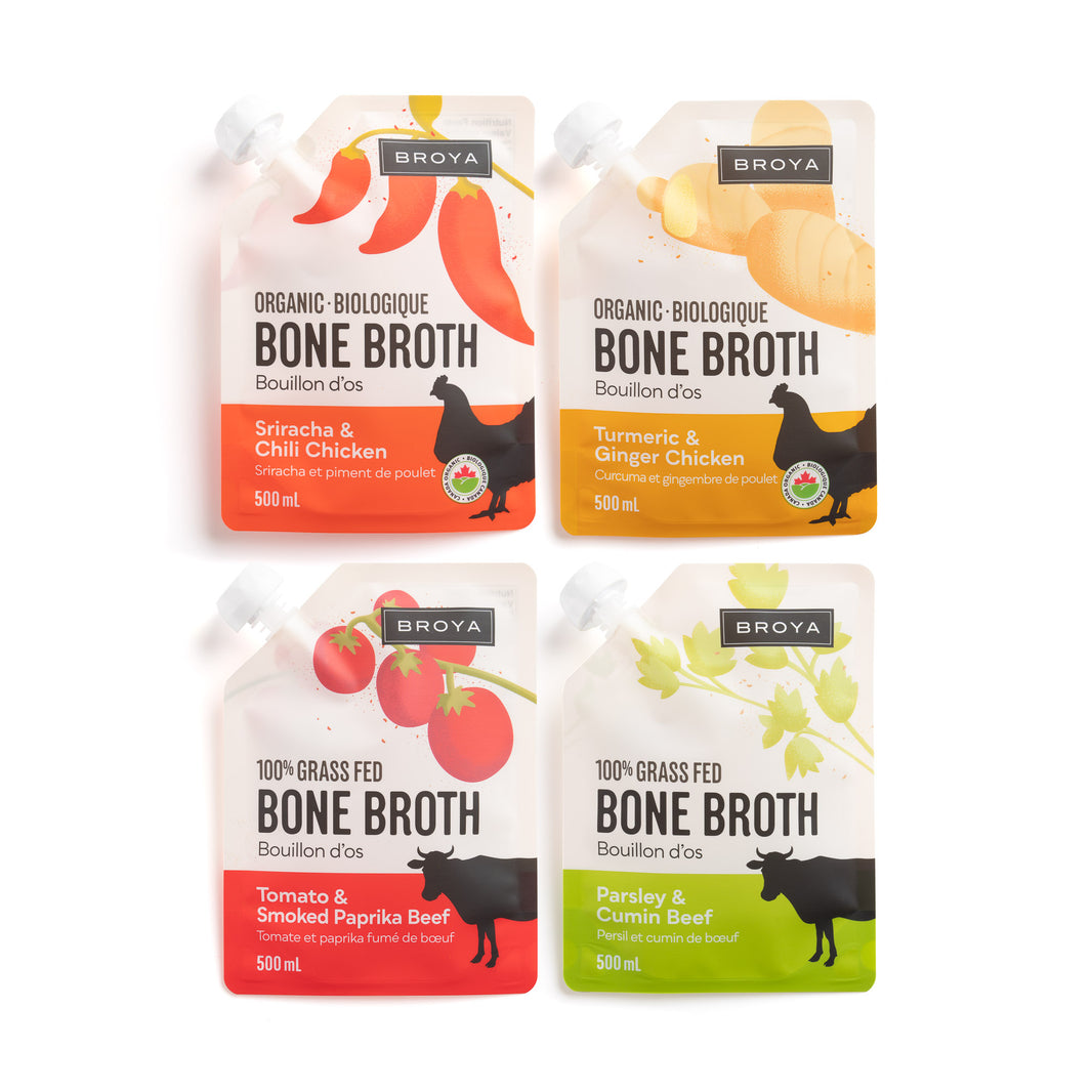 Canadian Made 100% Grass Fed Beef And Organic Chicken Bone Broth