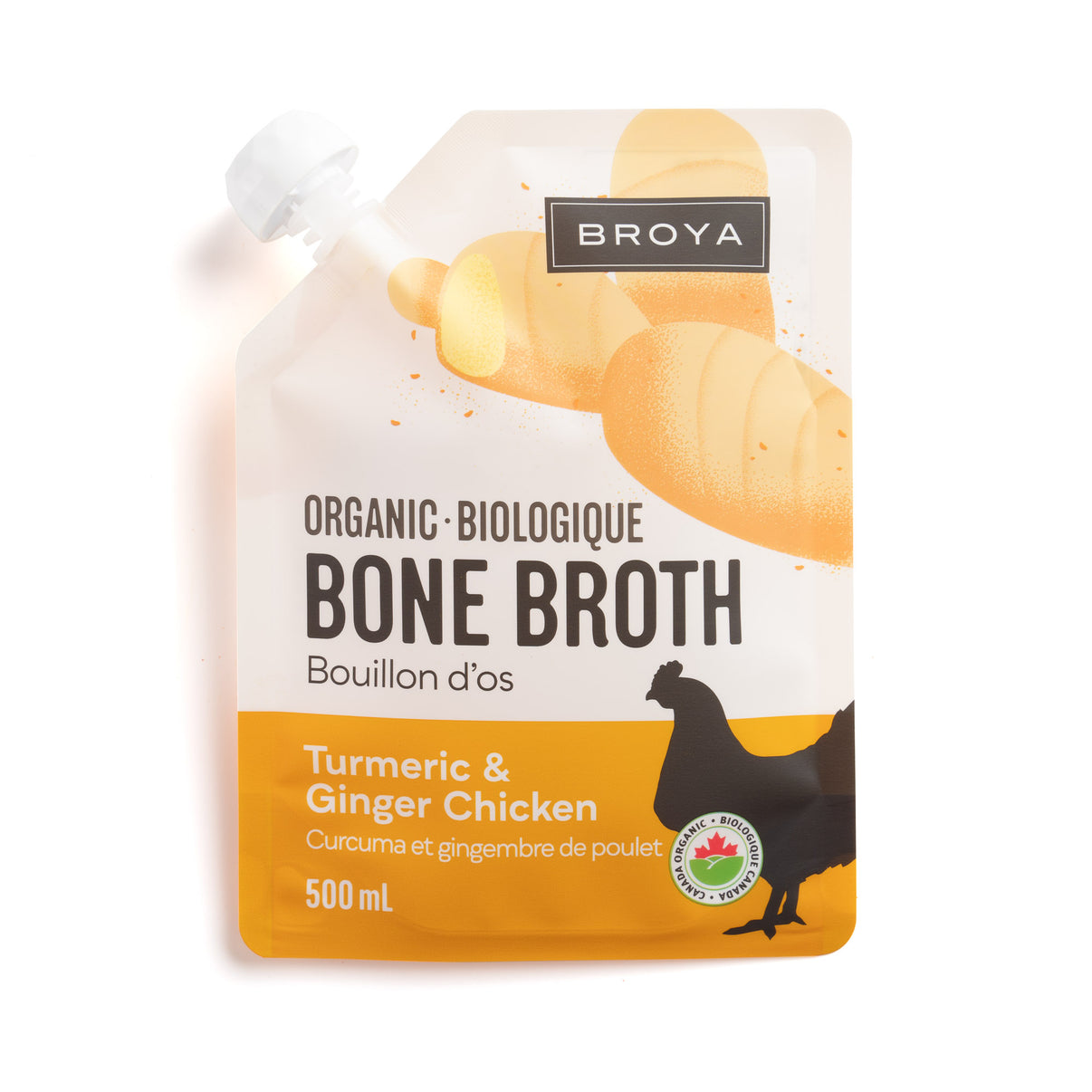 Organic Canadian Turmeric & Ginger Chicken Bone Broth | Broya